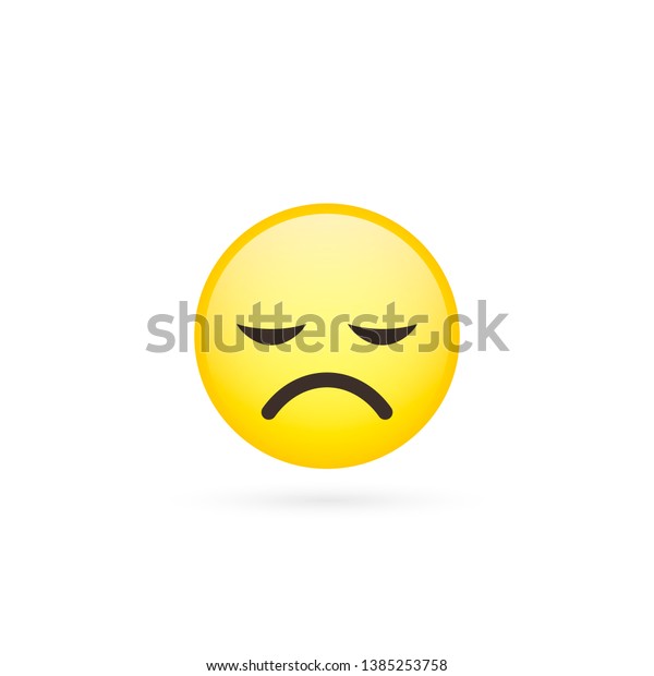 Indifferent Smile Vector Isolated Illustration Stock Vector (Royalty ...
