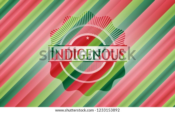 Indigenous Christmas Emblem Stock Vector (Royalty Free) 1233153892 ...