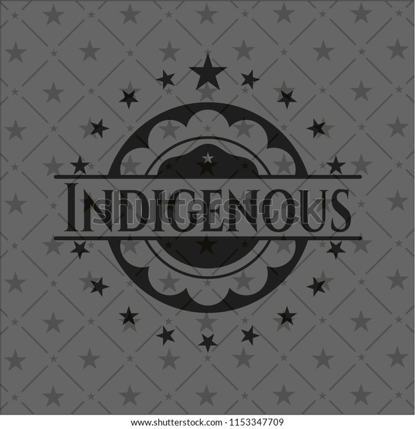 Indigenous Realistic Dark Emblem Stock Vector (Royalty Free) 1153347709 ...