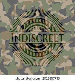 Indiscreet Camouflage Emblem Vector Illustration Detailed Stock Vector ...