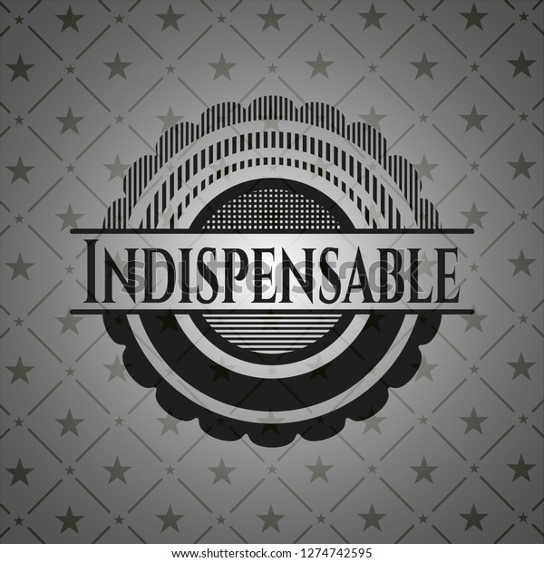 Indispensable Realistic Black Emblem Stock Vector (Royalty Free ...