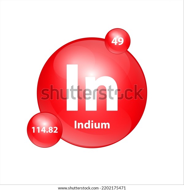 Indium Icon Structure Chemical Element Round Stock Vector (Royalty Free) 2202175471 | Shutterstock