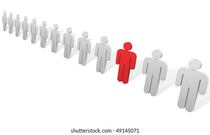 1,648 Silhouette crowds people one standing out Images, Stock Photos ...