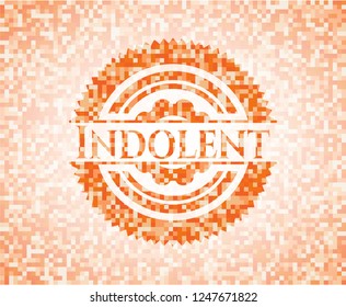 Indolent Orange Tile Background Illustration Square Stock Vector ...