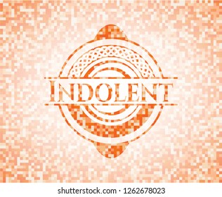 Indolent Orange Tile Background Illustration Square Stock Vector ...