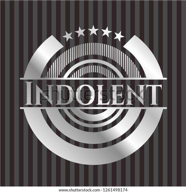 Indolent Silver Emblem Badge Stock Vector (Royalty Free) 1261498174 ...