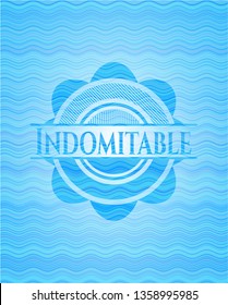 Indomitable Light Blue Water Style Emblem Stock Vector (Royalty Free ...