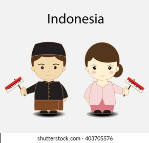 Indonesia Cartoon Vector Stock Vector (Royalty Free) 403705576 ...