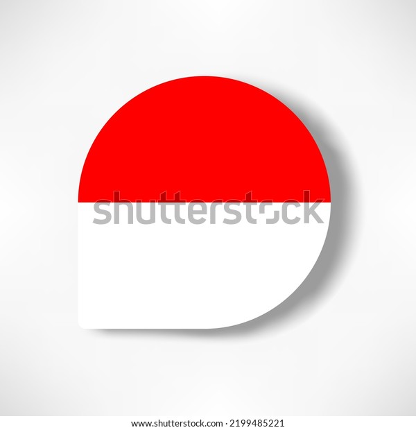 Indonesia Drop Flag Icon Shadow On Stock Vector (Royalty Free ...