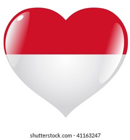 Indonesia Heart Stock Vector (Royalty Free) 41163247 | Shutterstock