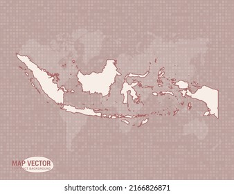 Indonesia Map Abstract Modern Vector Design Stock Vector (Royalty Free ...