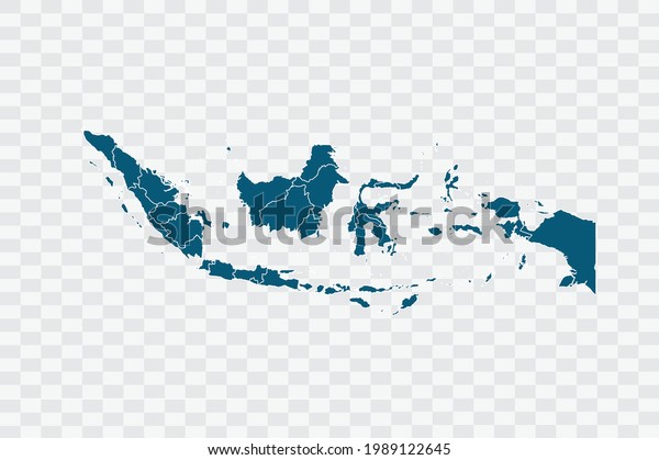 Indonesia Map Blue Color On Backgound Stock Vector (Royalty Free ...