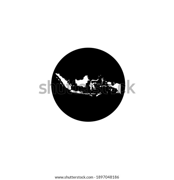 Indonesia Map Globe Icon Symbol App Stock Vector (Royalty Free ...