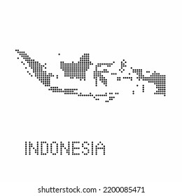 Indonesia Map Grunge Texture Dot Style Stock Vector (Royalty Free ...