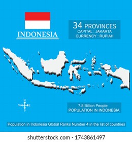 Indonesia Map Vector Details Indonesia Population Stock Vector (Royalty ...