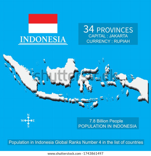 Indonesia Map Vector Details Indonesia Population Stock Vector (Royalty ...