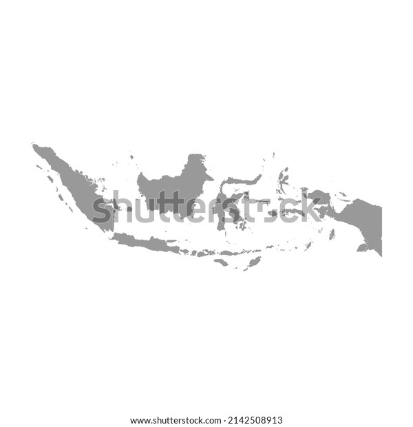 Indonesia Vector Country Map Silhouette: เวกเตอร์สต็อก (ปลอดค่า ...