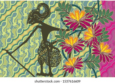 Indonesian Batik Designs Flora Puppet Motifs Stock Vector (Royalty Free ...