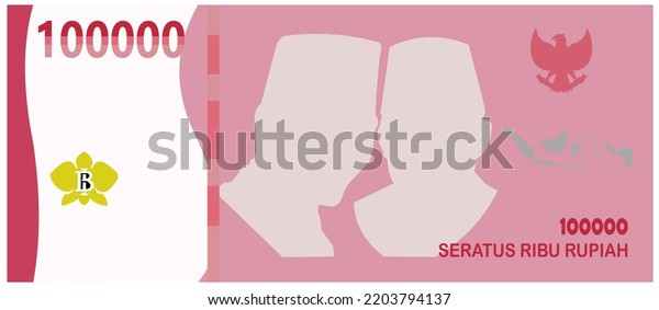 Indonesian Rupiah Currency Vector Collection Isolated Stock Vector ...