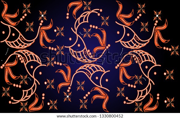 Indonesian Traditional Batik Modern Pattern That Stock Vector (Royalty ...