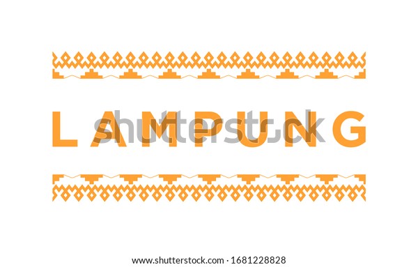 Indonesian Traditional Batik Pattern Lampung Traditional Stock Vector ...