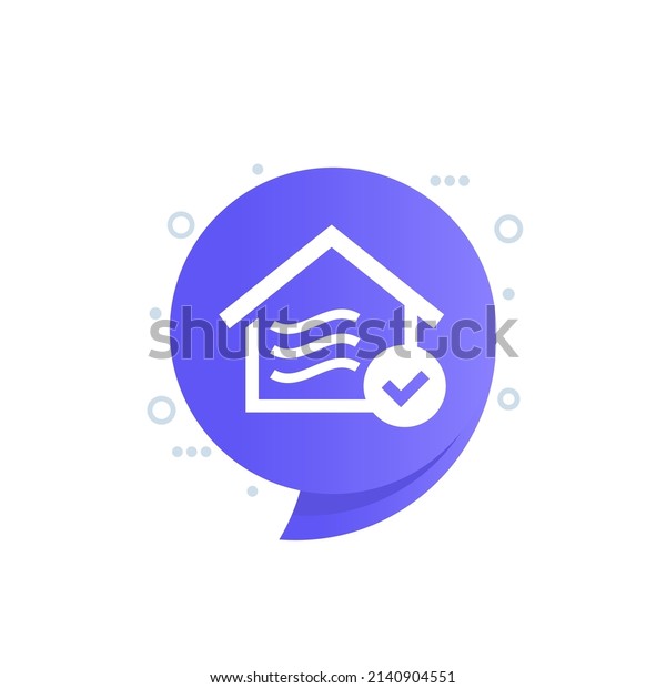 Indoor Air Quality Icon Vector Stock Vector (Royalty Free) 2140904551 ...