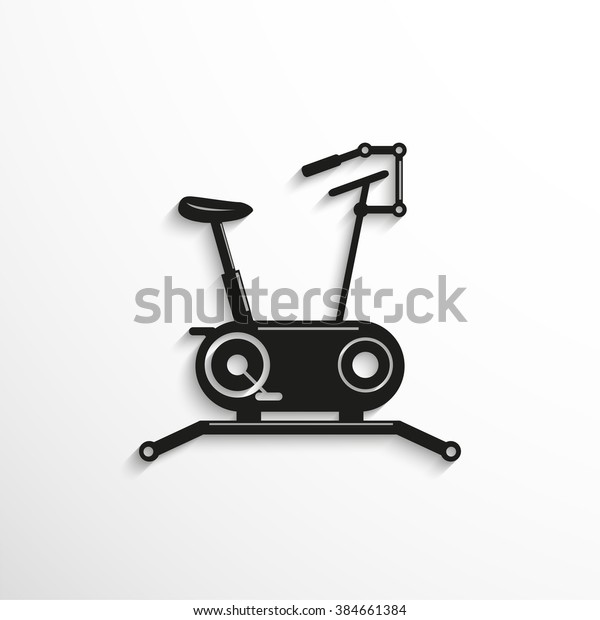 Indoor Exercise Bike Symbol Vector Icon Stock Vector (Royalty Free ...