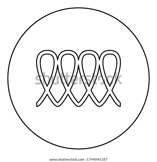 Induction Cooking Spiral Electrical Heat Symbol Stock Vector (Royalty ...