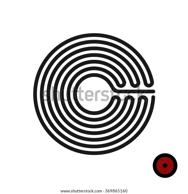 Induction Hob Stove Ring Spiral Silhouette Stock Vector (Royalty Free ...