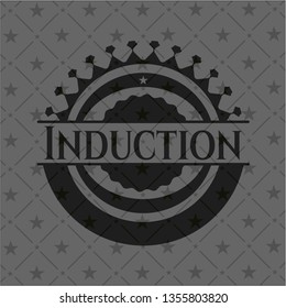Induction Realistic Black Emblem Stock Vector (Royalty Free) 1355803820 ...
