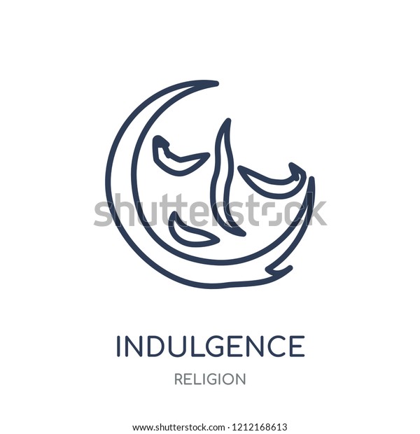 Indulgence Icon Indulgence Linear Symbol Design Stock Vector (Royalty ...