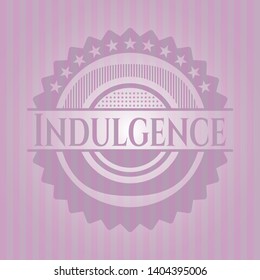 Indulgence Pink Emblem Retro Vector Illustration Stock Vector (Royalty ...