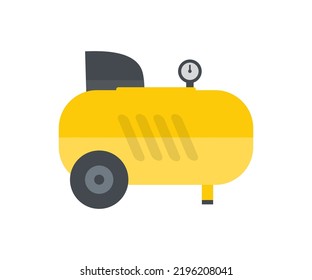 Industrial Air Compressor Side View Logo Stock Vector (Royalty Free ...