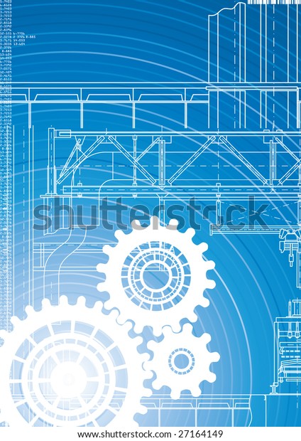 Industrial Background Vector Stock Vector (Royalty Free) 27164149 ...