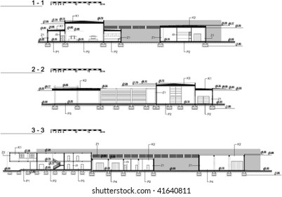 Industrial Building Fronts Stock Vector (Royalty Free) 41640811 ...