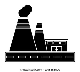Industrial Building Icon Stock Vector (Royalty Free) 1045858000 ...