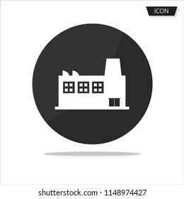 Industrial Building Icon Vector Isolated On Stock Vector (Royalty Free ...
