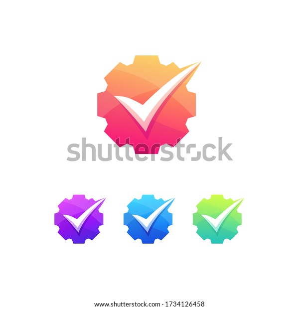Industrial Checklist Engineer Logo Mechanic Stock Vector (Royalty Free ...