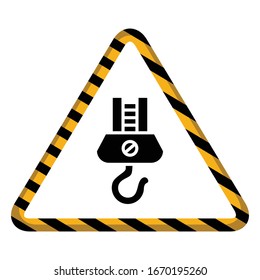 Industrial Crane Hook Triangle Symbol Vector Stock Vector (Royalty Free ...