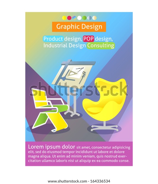 Industrial Design Poster Template Creative Process: เวกเตอร์สต็อก (ปลอด ...