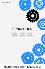 Industrial Engineering Background Blue Black On Stock Vector (Royalty ...