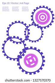 Industrial Engineering Background Neon Pink Indigo Stock Vector ...