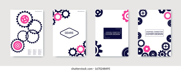 Industrial Engineering Background Neon Pink Indigo Stock Vector ...