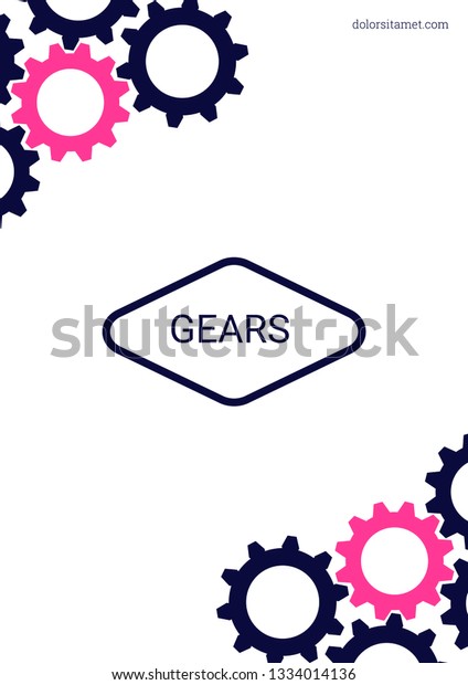 Industrial Engineering Background Neon Pink Indigo Stock Vector ...