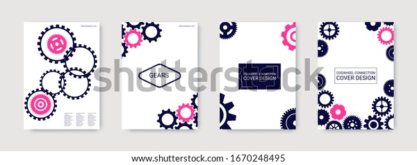 Industrial Engineering Background Neon Pink Indigo Stock Vector ...