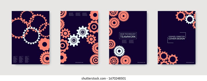 Industrial Engineering Background Pink Indigo Coral Stock Vector ...