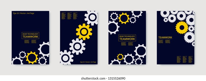 Industrial Engineering Background Vector Minimal Flat Stock Vector ...