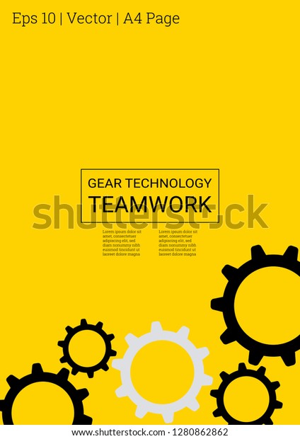 Industrial Engineering Background Vector Minimal Flat Stock Vector ...