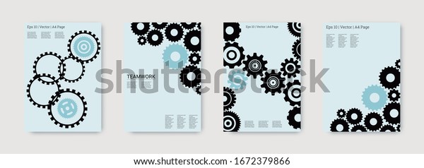 Industrial Engineering Background Vector Minimal Flat Stock Vector ...