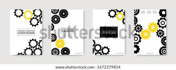 Industrial Engineering Background Yellow Black Gold Stock Vector ...
